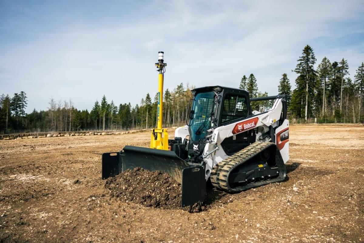Trimble Earthworks für Bobcat 6-Wege-Schild